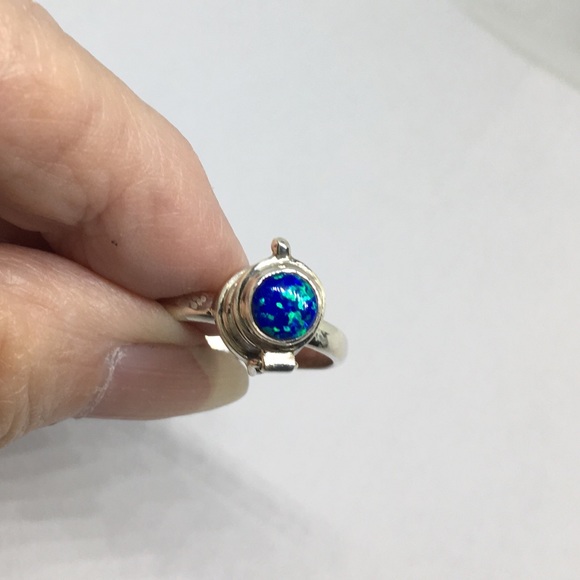 Jewelry | Poison Blue Fire Opal Ring Sterling Silver | Poshmark